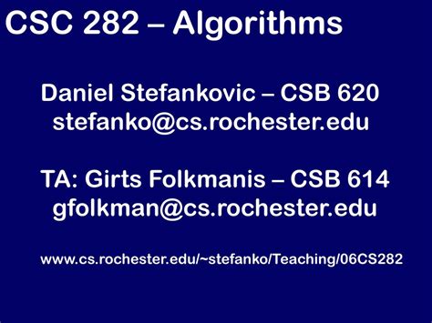 ppt csc 282 algorithms powerpoint presentation free download id