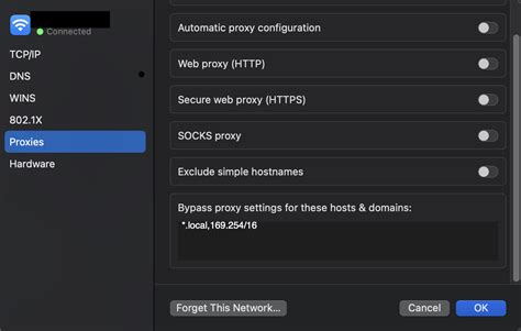 macos proxy exceptions list does n… apple developer forums