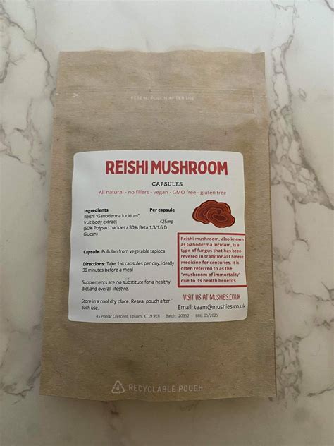 Reishi Capsules (High Strength) – MushiesUK