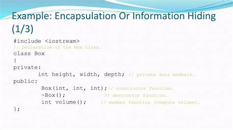 Encapsulation Pptx Programming Languages Computing