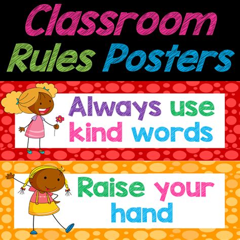 Printable Kindergarten Classroom Rules