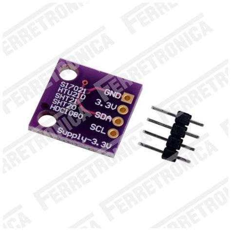 Sensor De Humedad Y Temperatura Hdc1080 Gy 213v Hdc 1080 Gy 213v Sht21 Htu21d Si7021
