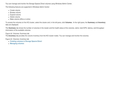 managing and monitoring volumes e2e deployment and operations guide