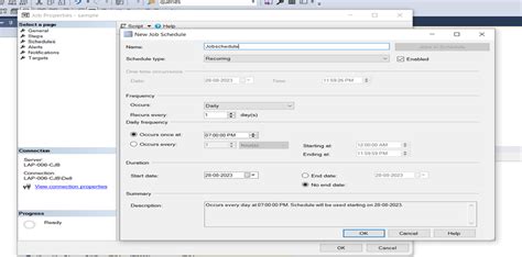 Schedule A Job Using SQL Server Management Studio Athen