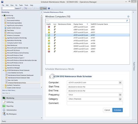 Scom 2012 Maintenance Mode Scheduler V3 Scom Maintenance Mode Scheduler