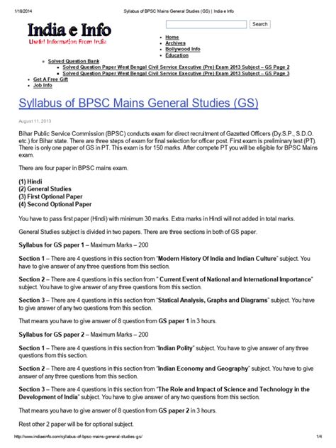 Bpsc Marksheet 1 Pdf