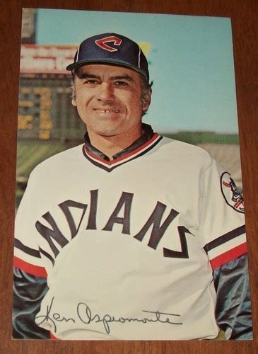 Cleveland Indians Ken Aspromonte In Person Autographed 35x55 Picture