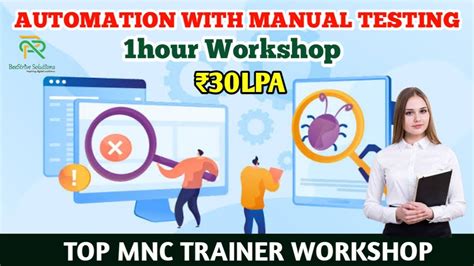 💢🛑automation With Manual Testing Workshop😍₹30lpa Jobs🥳⁉️shorts Manualtesting Workshop Jobs