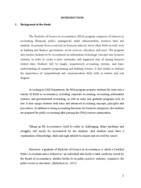 Bs Accountancy Sample Thesis Pdf Certified Public Accountant