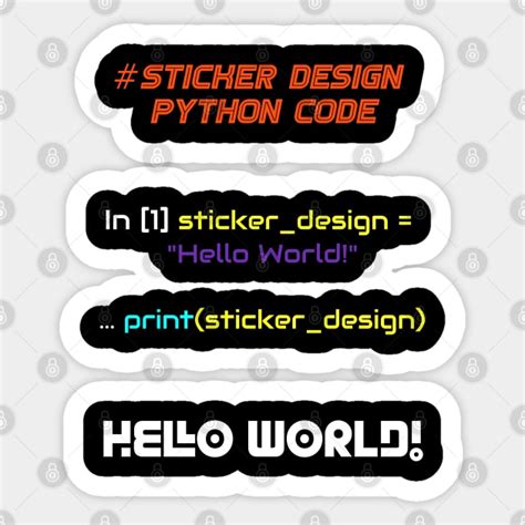 Sticker Design Programming Python Code Invert Color Programming