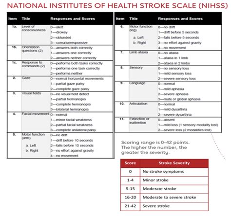 What Is Nih Stroke Scale Assessment Printable Free Templates