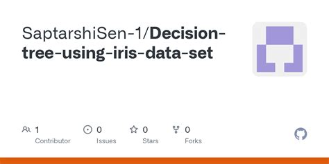Decision Tree Using Iris Data Setdecisiontreemd At Main