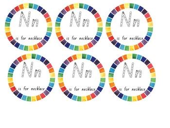Nn Is For Necklace By Learning Through Play Printables TPT