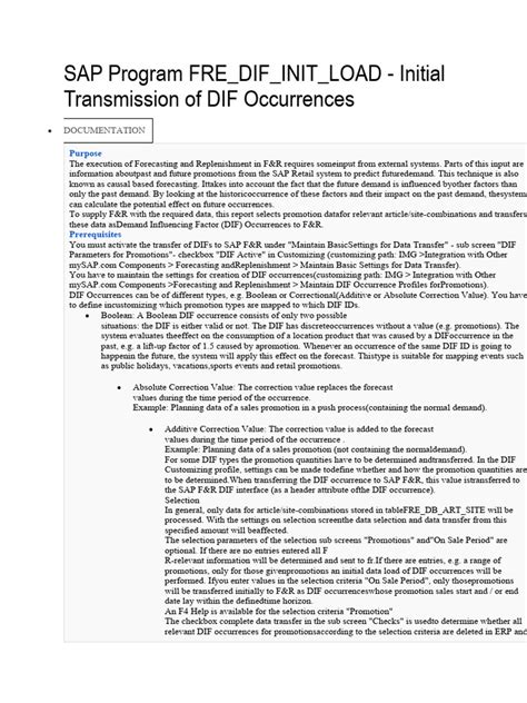 Sap Program Pdf Forecasting Boolean Data Type
