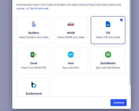 How To Import Csi Cost Codes Buildern Help Center