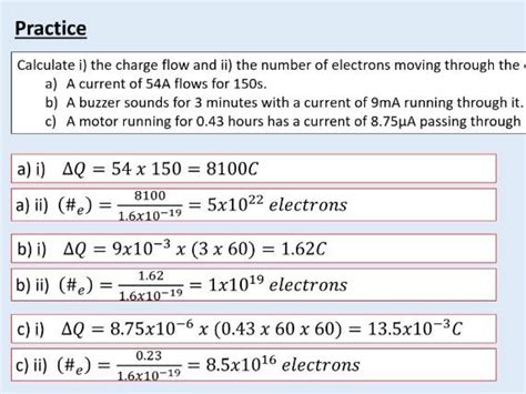 Chapter 12 BUNDLE A Level Physics Electricity Electric Current Teaching Resources