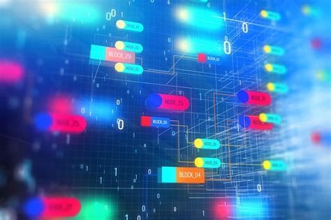 Premium Photo Abstract Technology Node Background