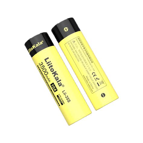 Liitokala Rechargeable Battery 18650 3500mah 3 7v Li Ion Flat Head 10a