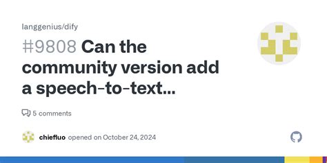 can the community version add a speech to text function currently