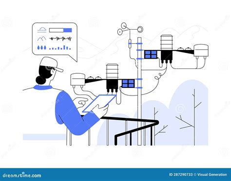 Analyzing Environmental Data Abstract Concept Vector Illustration Stock Vector Illustration