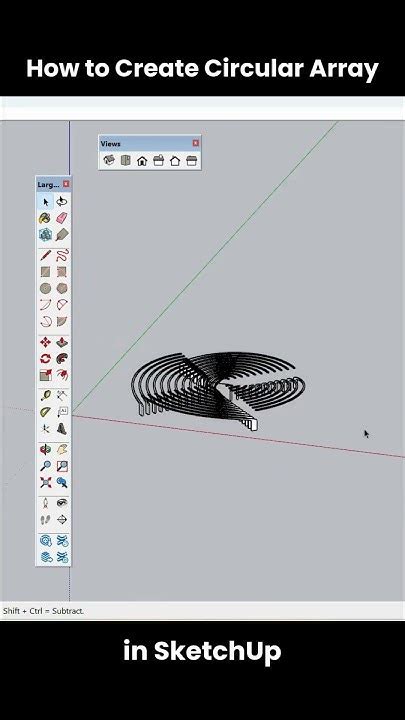how to create circular array in sketchup sketchup shorts youtube