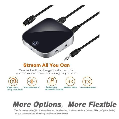 Bluetooth In Receiver Transmitter Stream Wireless Bluetooth Adapter With Stereo Music Buy