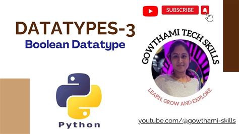 Lecture 9 Python Datatypes Part 3boolean Datatype Youtube