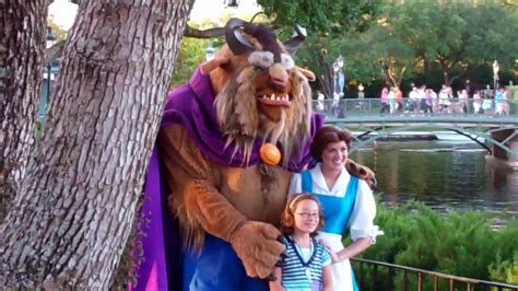 Belle And Beast At Disney World