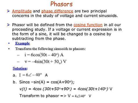 Complex Numbers and Phasors Chapter Objectives Ø Understand