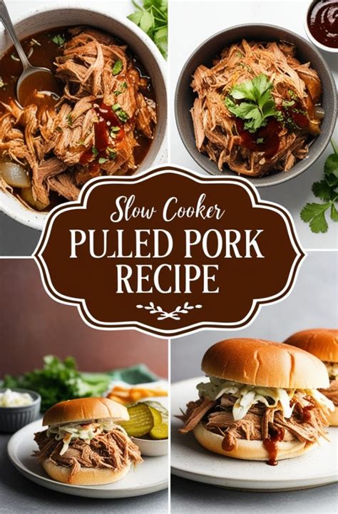 Easy Slow Cooker Pulled Pork Tender And Juicy
