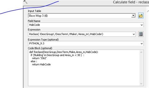 Arcgis Desktop User Defined Parameter Within Code Block Of Arcmap