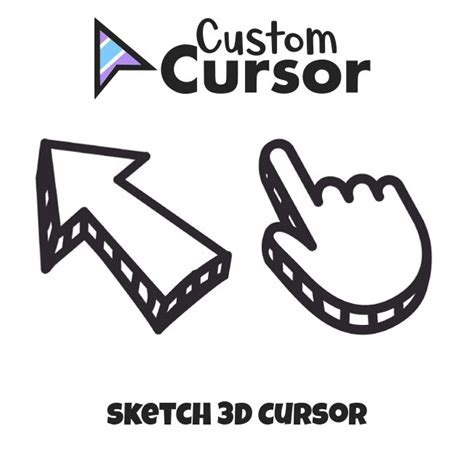 Sketch 3d Cursor Custom Cursor In 2025 Custom How To Draw Hands