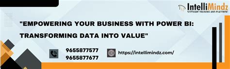 "Empowering Your Business with Power BI: Transforming Data into Value"
