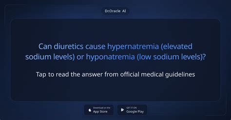 Can Diuretics Cause Hypernatremia Elevated Sodium Levels Or Hyponatremia Low Sodium Levels