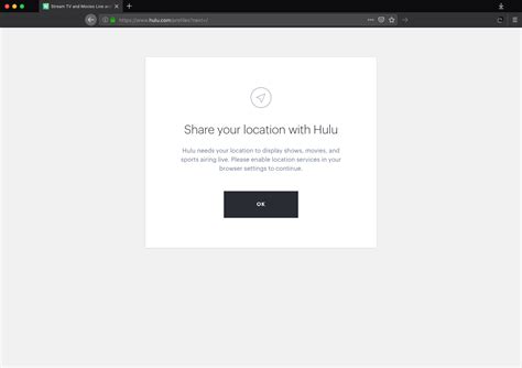 Hulu Won T Let You Get Anywhere On The Site Without Giving Them Your Location R StallmanWasRight