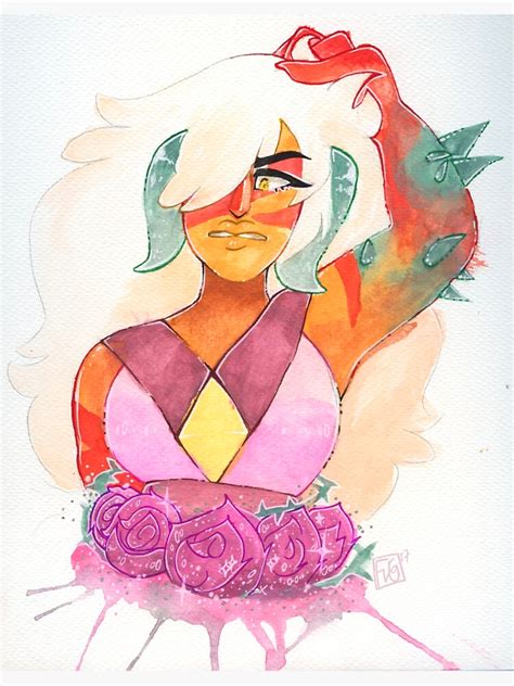 Steven Universe Jasper Semi Corrupted Sticker By Fligsper Redbubble