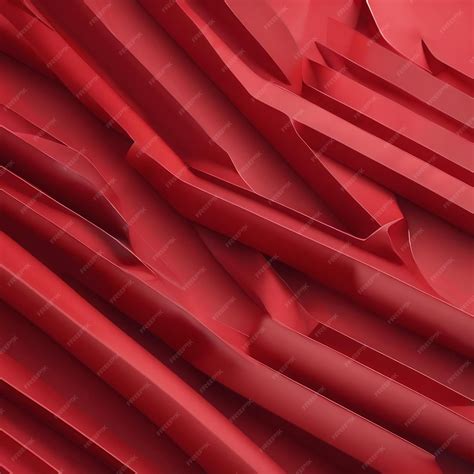 Premium Ai Image Modern Design Background Red Cylinders Lines On A