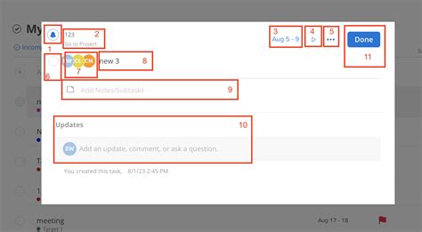 task modal overview mosaic