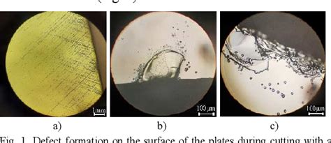 Figure 1 From Defect Formation On The Surface Of Silicon Substrates
