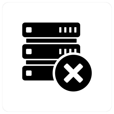 Wrong Server And No Data Icon Concept 50497175 Vector Art At Vecteezy