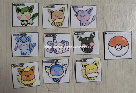 스퀴시도안 말랑말랑 이브이도감 스퀴시북 만들기 네이버 블로그