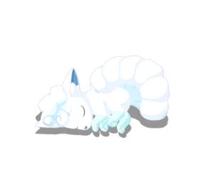 Alolan Vulpix Sleeping By Festersfunhousefan On Deviantart