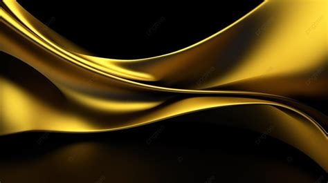 3d에서 검정 비네팅이 있는 매끄러운 황금색 추상 배경 노란색 그라데이션 황 밝은 색 배경 일러스트 및 사진 무료 다운로드