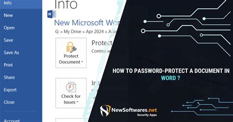How To Password Protect A Document In Word Newsoftwares Net Blog
