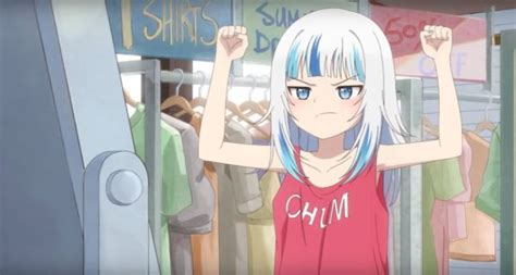 Vtuber Gawr Gura Animation Struts Around Nude On The Beach Sankaku Complex