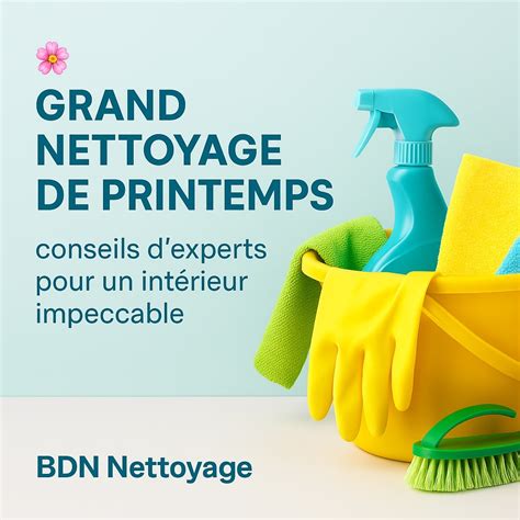 Nettoyage De Printemps Le Guide Complet Par Bdn Nettoyage Pour