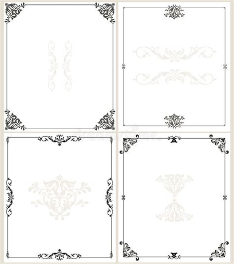 Classic Border Frames Stock Vector Illustration Of Paper 18741545