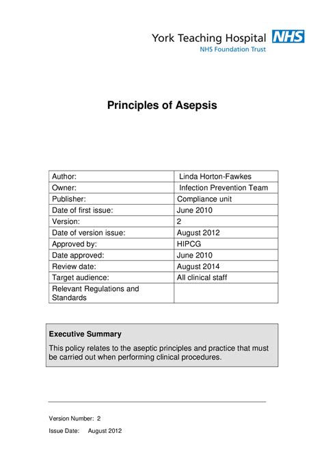 Principles Of Asepsis Schemes And Mind Maps Acting Docsity