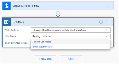 Using The Sharepoint Getitems Action In Flow