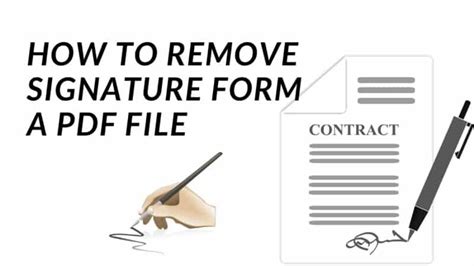 How To Remove Digital Signature From Pdf File Remove Signature